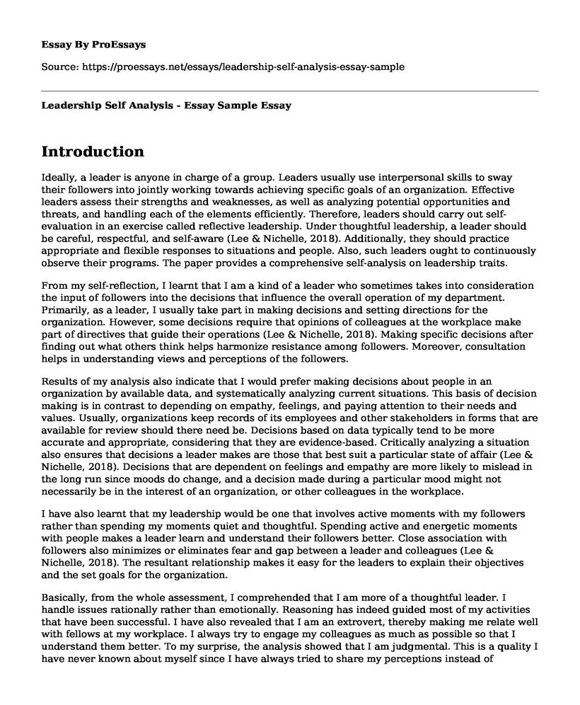 Leadership Self Analysis Essay Sample Free Essay Term Paper Leadership Self Analysis Essay Sample Free Essay Term Paper