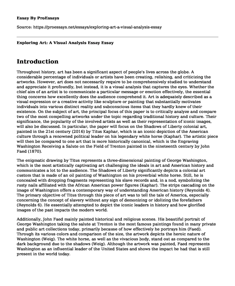 Exploring Art A Visual Analysis Essay Free Essay Term Paper Exploring Art A Visual Analysis Essay Free Essay Term Paper
